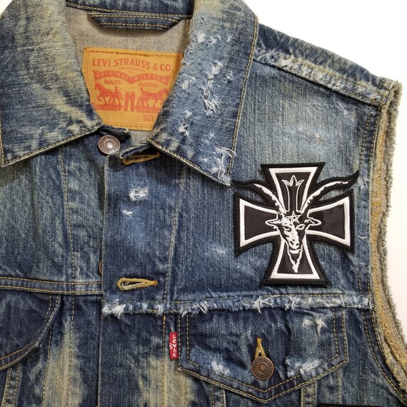 Baphomet Head Cut-out Embroidered Patch - Etsy