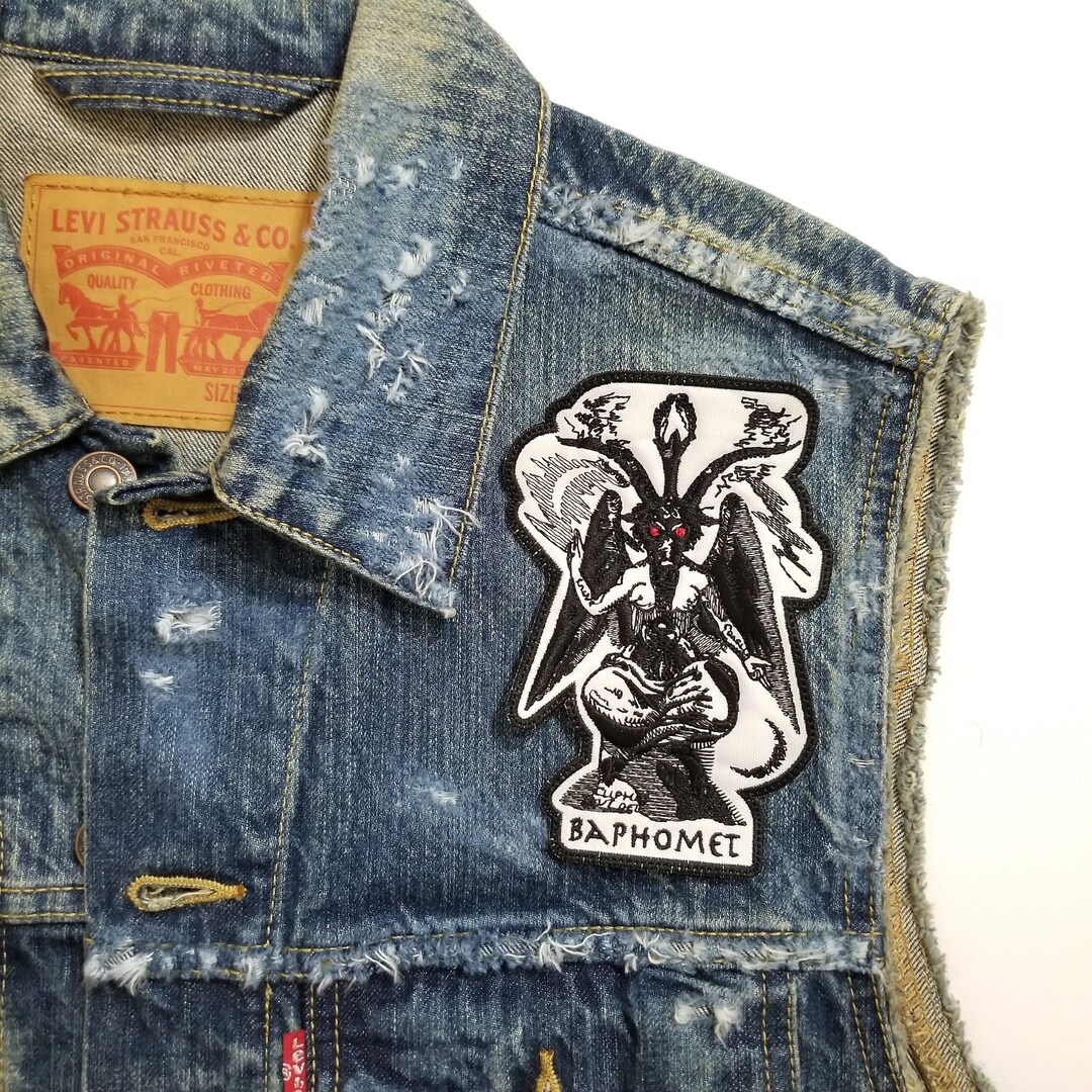 Baphomet Cut-out Embroidered Patch - Etsy