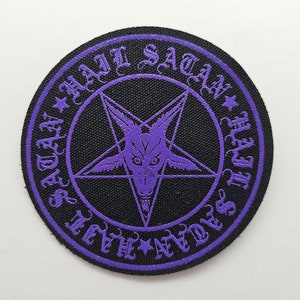 Baphomet Pentagram Stars Filled | Screen Printed Patch - Etsy