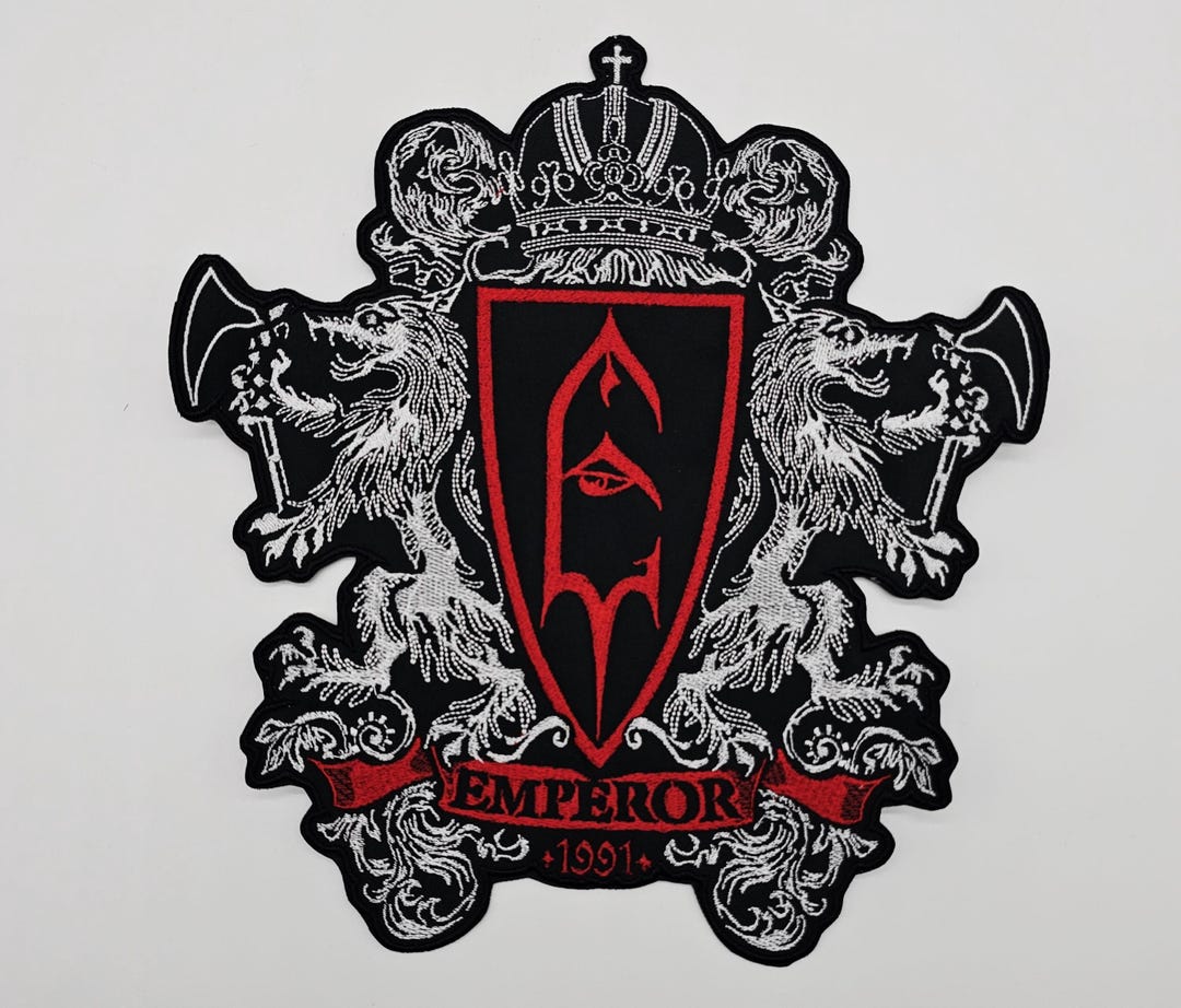 Emperor 1991 Crest Shaped Border | Embroidered Back Patch - Etsy