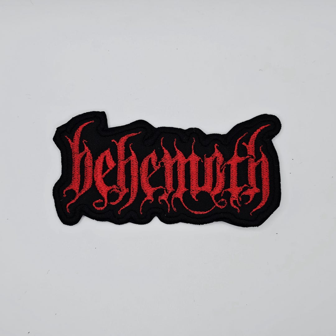 Behemoth Red Logo Shaped Border Embroidered Patch - Etsy