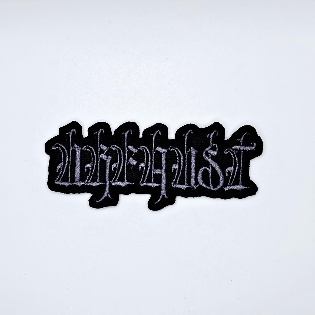 Urfaust Gray Logo Shaped Border Embroidered Patch - Etsy
