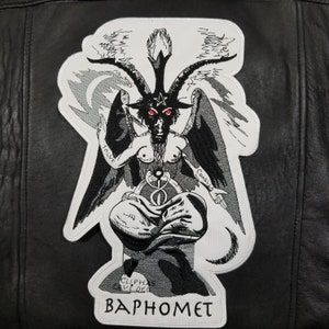 Baphomet Cut-out Embroidered Back Patch - Etsy