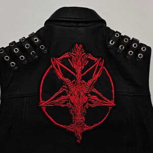 Satanic Goat Pentagram | Embroidered Back Patch - Etsy
