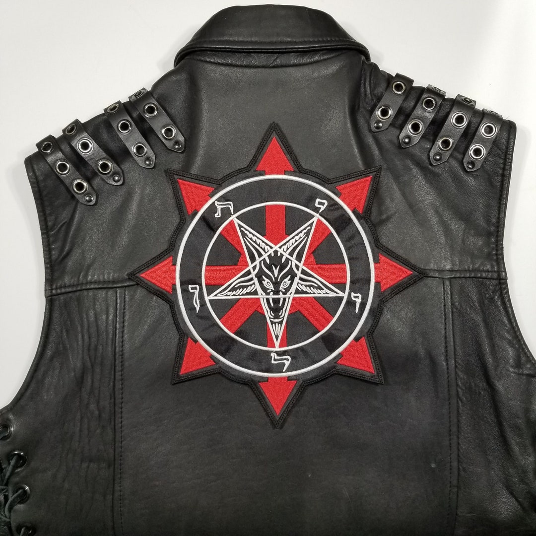 Baphomet Pentagram, Chaos Symbol Embroidered Back Patch - Etsy
