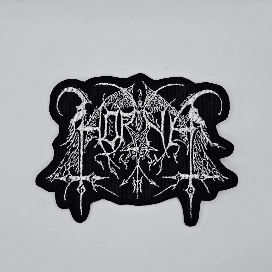 Horna White Logo Shaped Border Embroidered Patch - Etsy