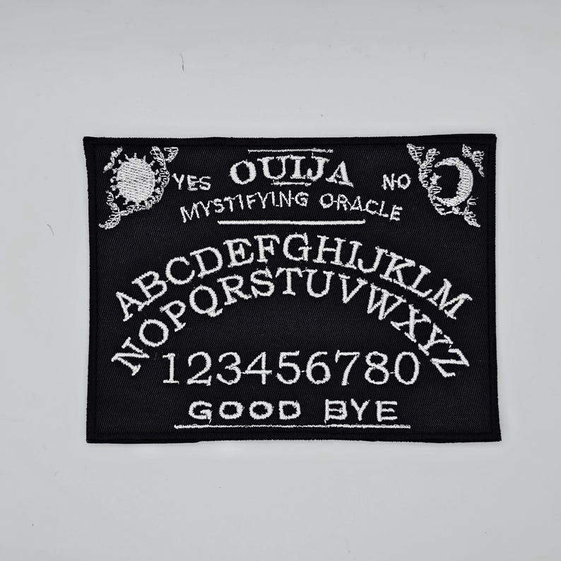 Ouija Board White Squared Border Embroidered Patch - Etsy
