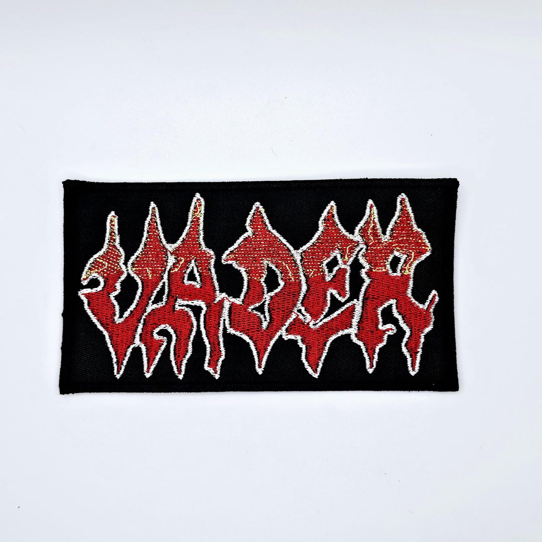 Vader Red and Yellow Logo Squared Border Embroidered Patch - Etsy