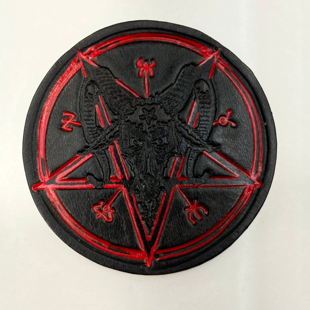 Handmade Pentagram Goat 100% Genuine Leather - Etsy