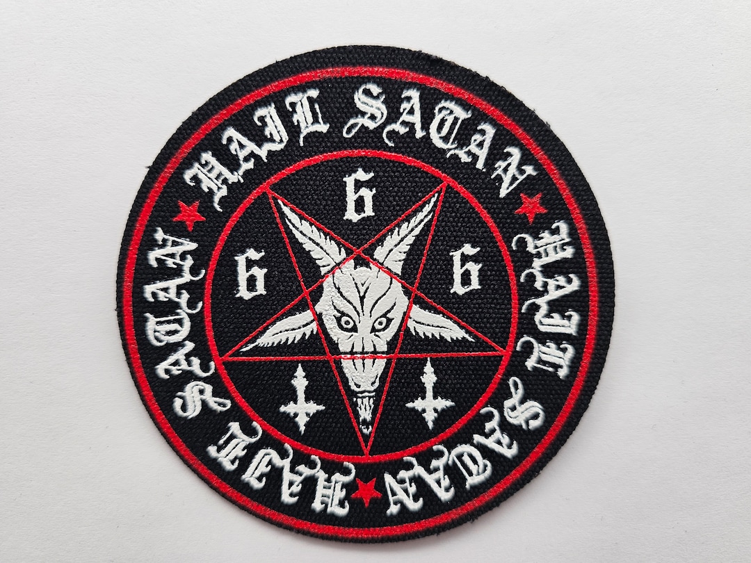 Baphomet Pentagram Stars Filled | Screen Printed Patch - Etsy