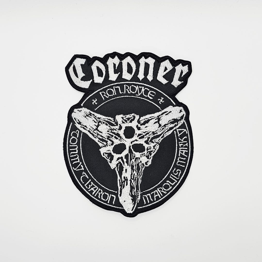 Coroner Round White Logo Shaped Border Embroidered Patch - Etsy