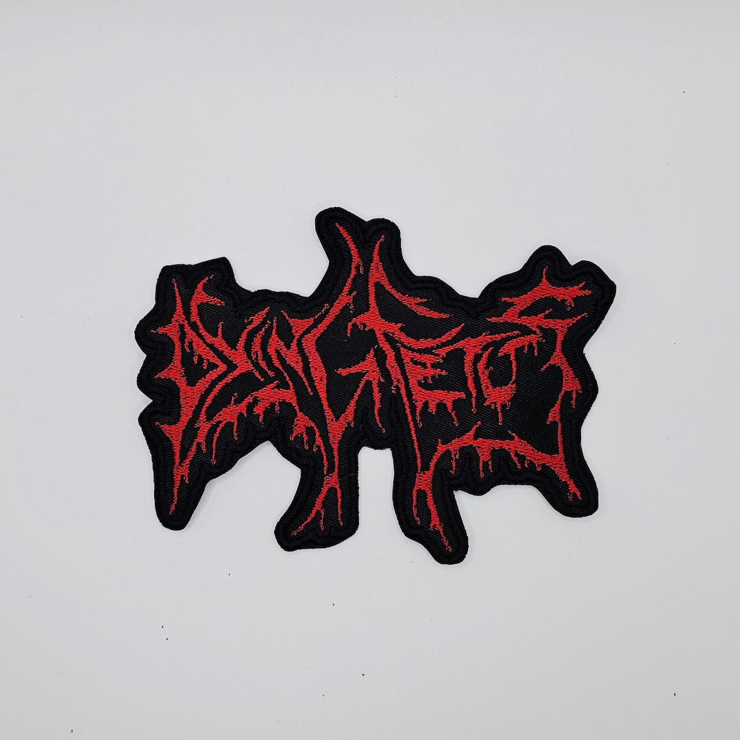 Dying Fetus Red Logo Shaped Border Embroidered Patch - Etsy