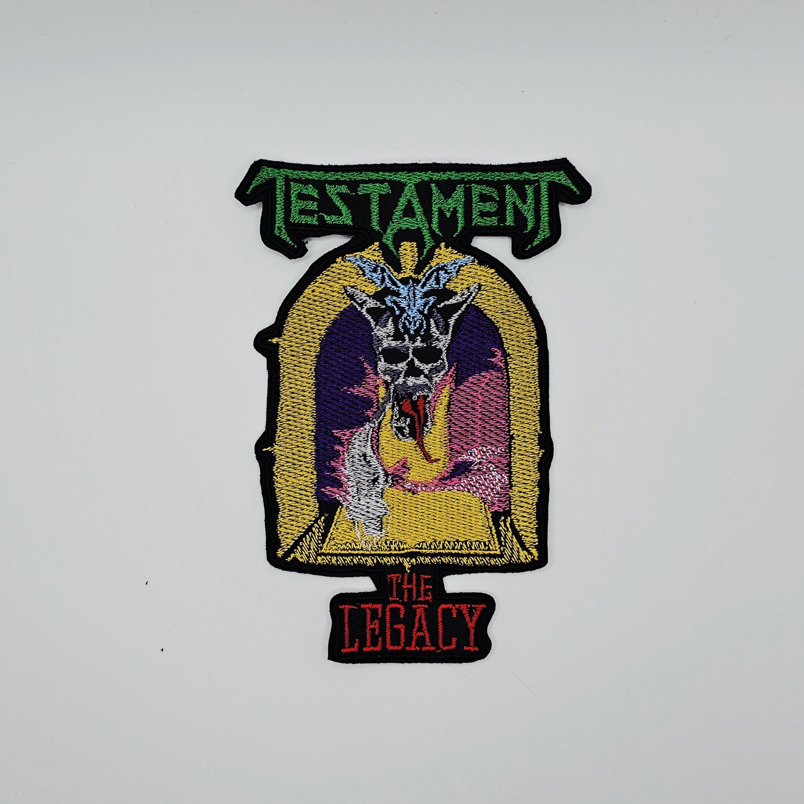 Testament the Legacy Shaped Border Embroidered Patch - Etsy