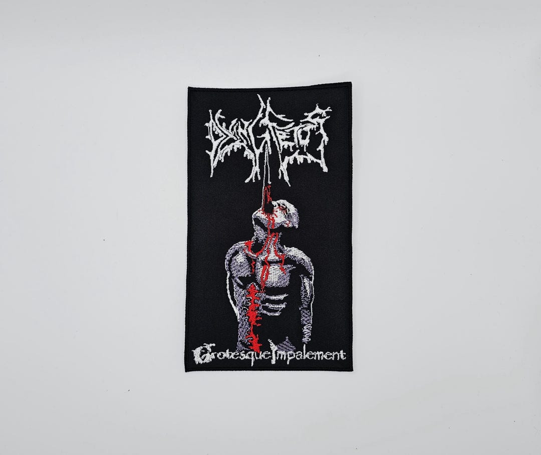 Dying Fetus Grotesque Impalement Squared Border Embroidered Patch ...