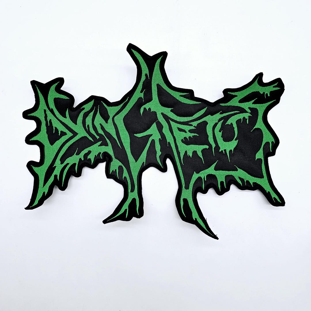 Dying Fetus Green Logo Shaped Border | Embroidered Back Patch - Etsy
