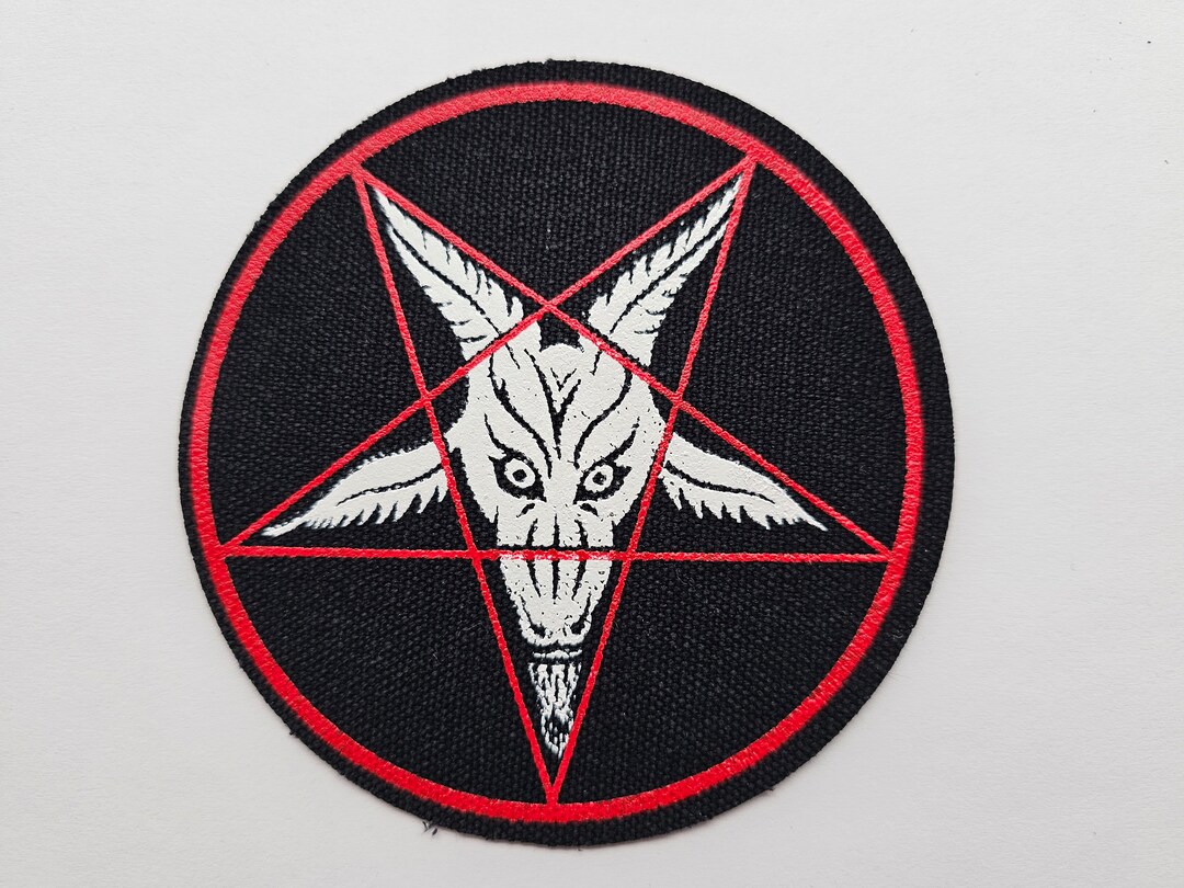 Baphomet Pentagram Filled | Screen Printed Patch - Etsy