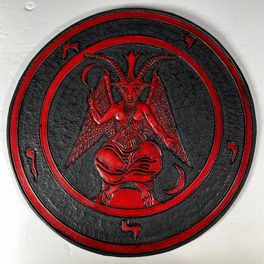 Handmade Baphomet Leather Back Patch 100% Real Leather - Etsy