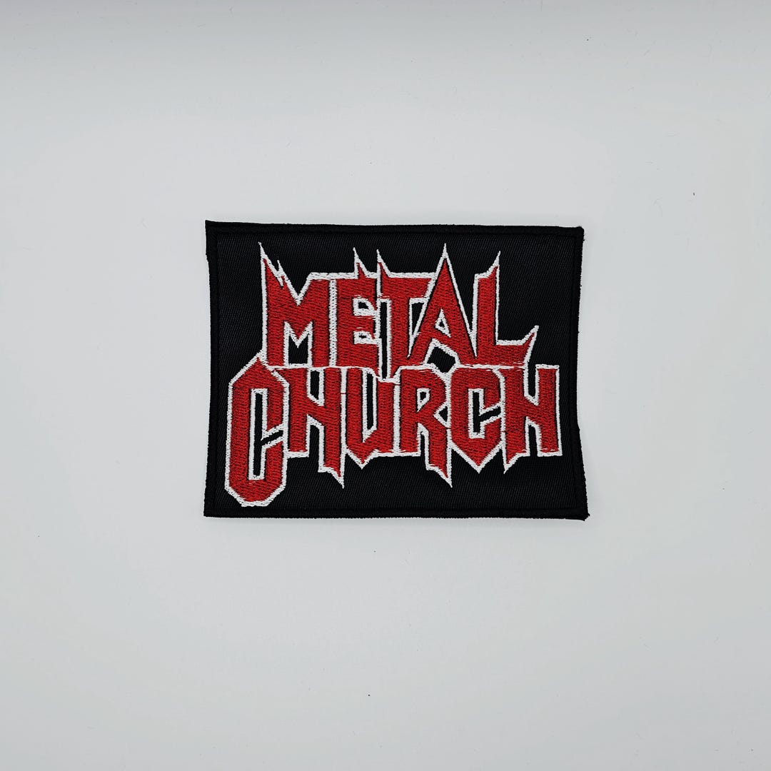 Metal Church Logo Squared Border Embroidered Patch - Etsy