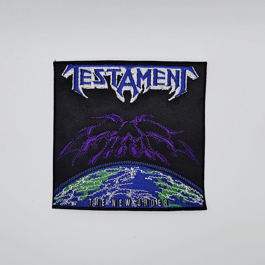 Testament the New Order Squared Border Embroidered Patch - Etsy