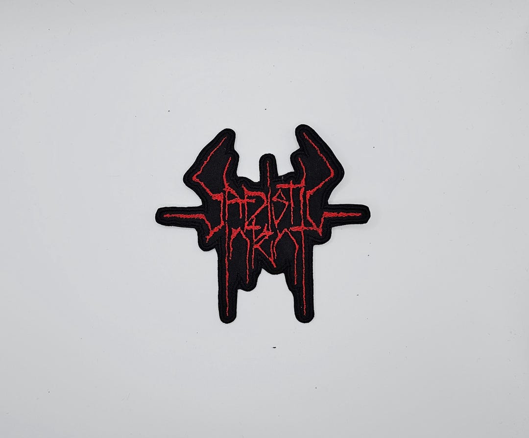 Sadistic Intent Red Logo Shaped Border Embroidered Patch - Etsy