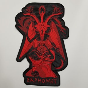 Baphomet Cut-out Embroidered Back Patch - Etsy