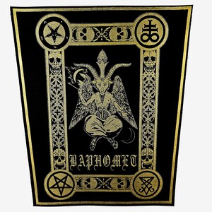 Baphomet Gothic Border Screen Printed Back Patch - Etsy