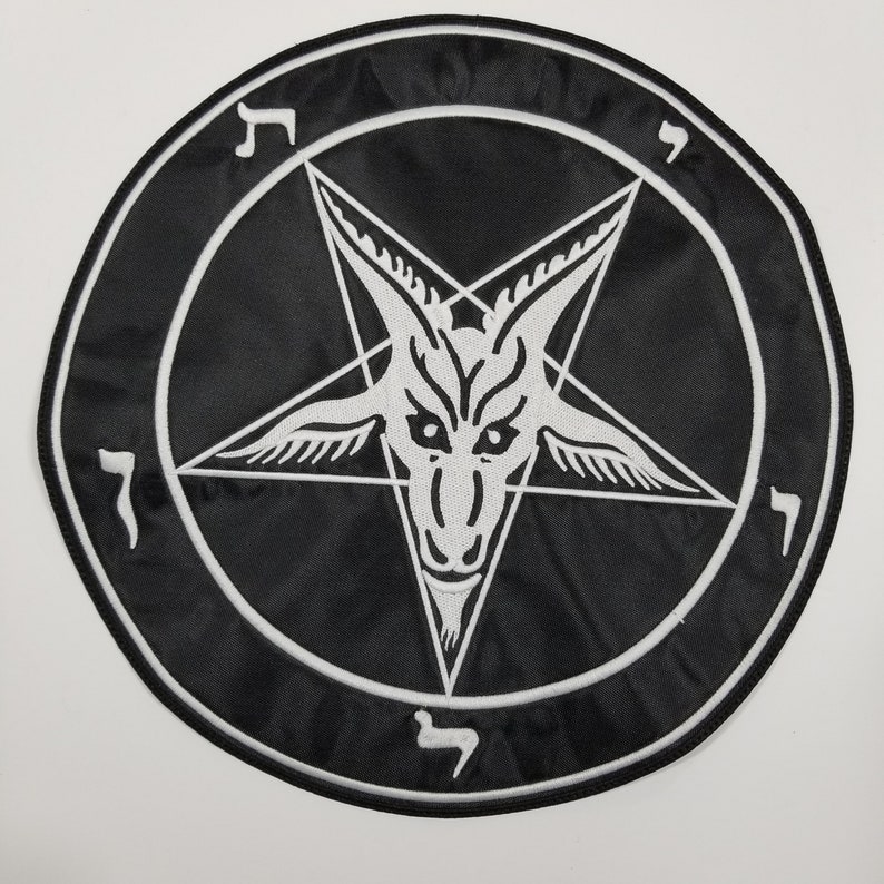 Bold Baphomet Pentagram Embroidered Back Patch - Etsy