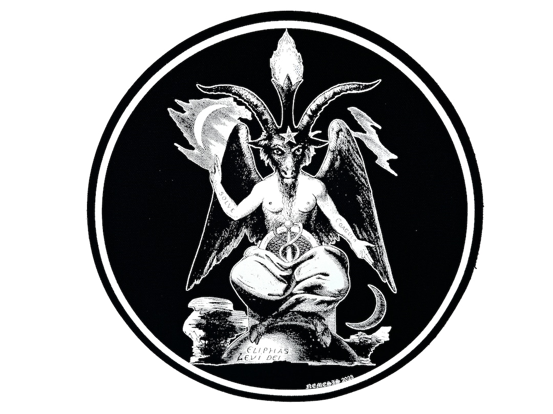 Baphomet Round | Screen Printed Back Patch - Etsy