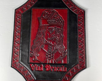 Handmade Frame Vlad dracula Tepes Leather Back Patch 100% - Etsy