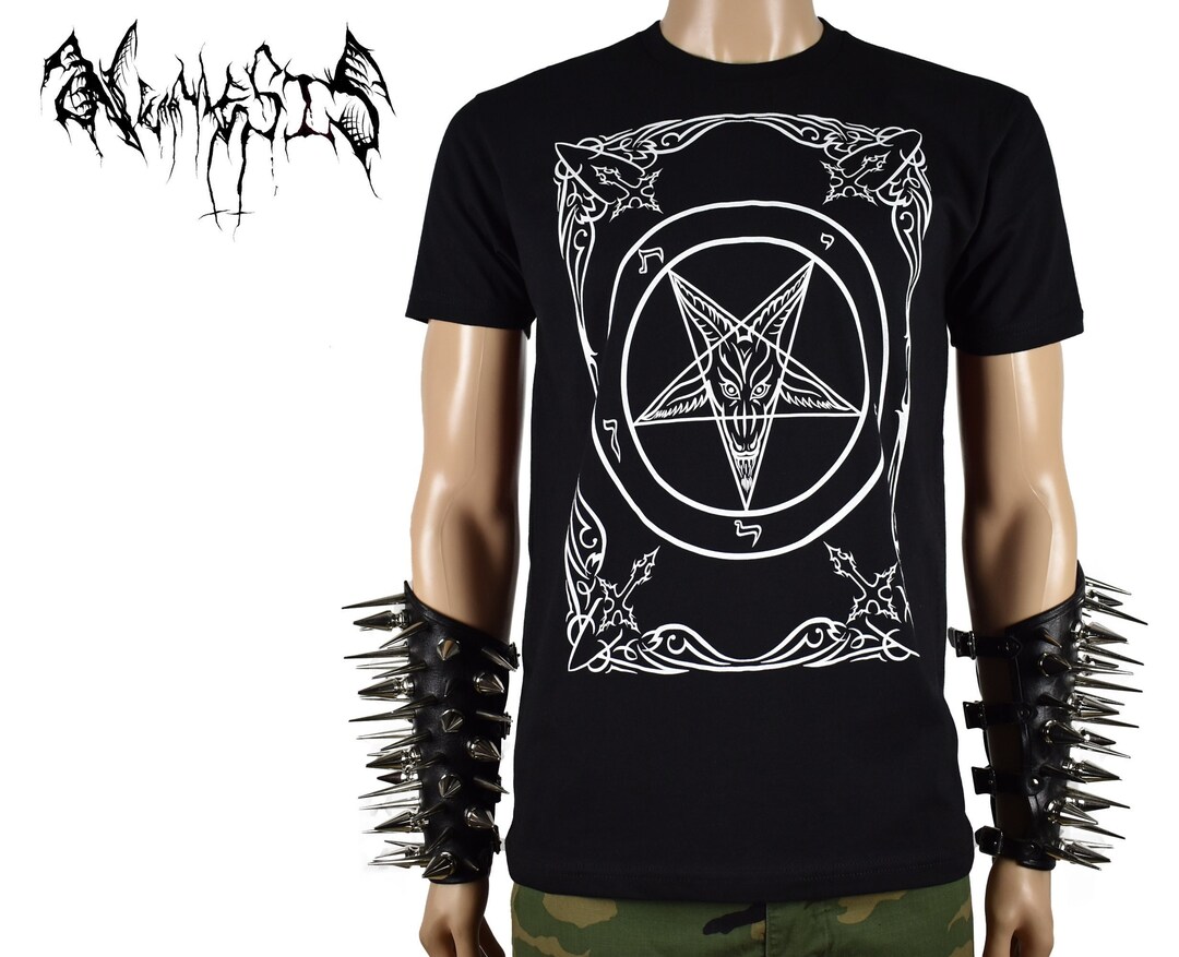 NEMESIS - Gothic Framed Sigil of Baphomet T-shirt - Etsy