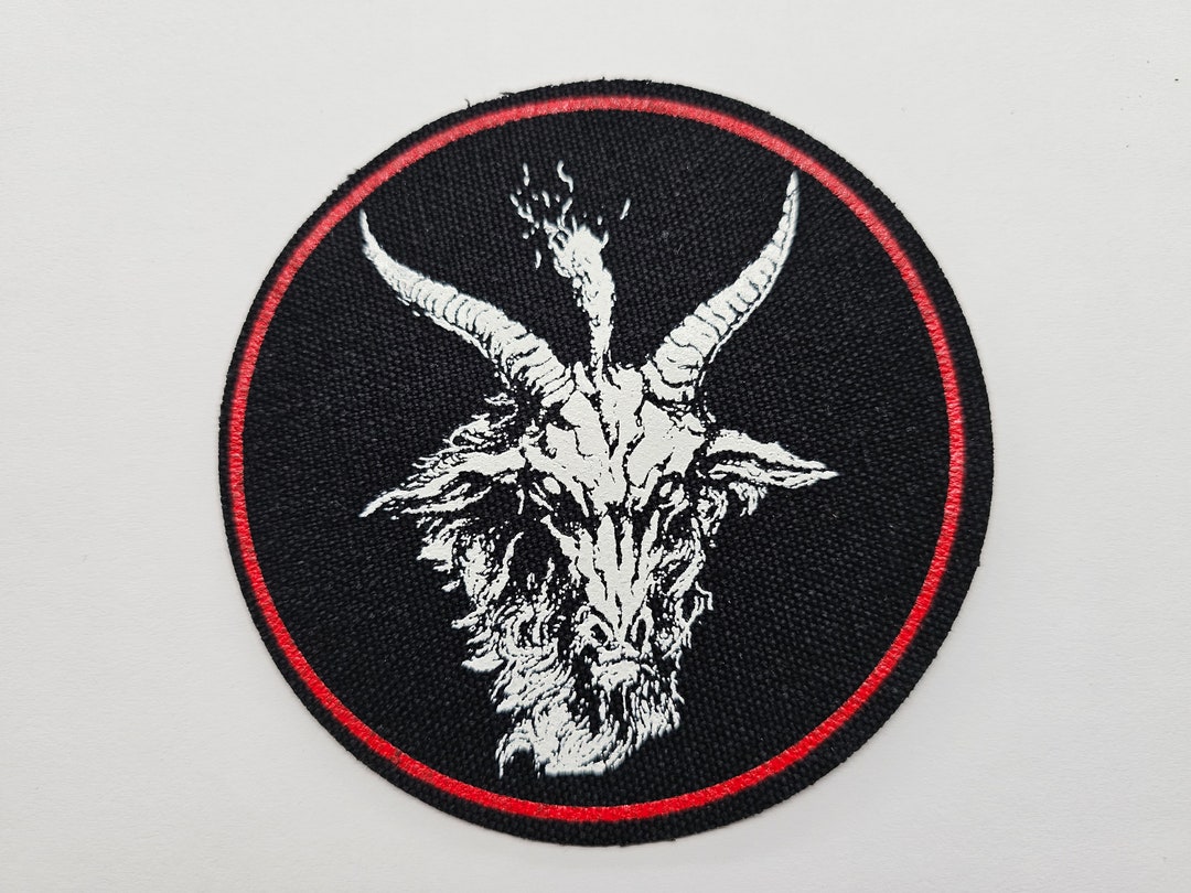Satanic Goat | Screen Printed Patch - Etsy