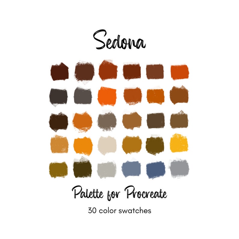 Sedona Color Palette Color Palette for Procreate Digital Art - Etsy