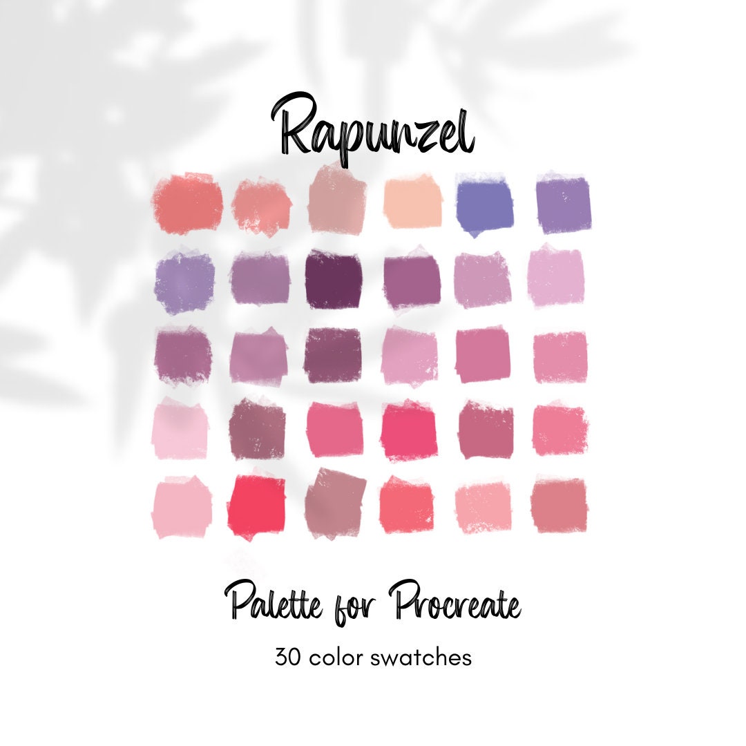 Rapunzel Color Palette Color Palette For Procreate Digital Etsy