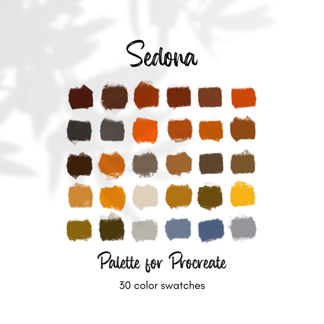 Sedona Color Palette Color Palette for Procreate Digital Art - Etsy Ireland