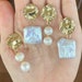 Large Square Baroque Pearl, Large Semi Round Freshwater Ivory White ...