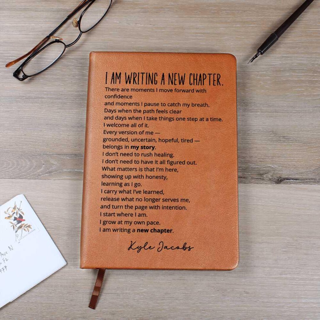 Custom Name Notebook | New Chapter Gift Personalized Journal - Etsy
