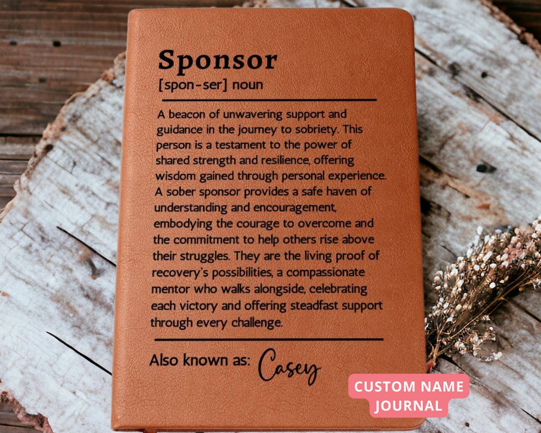 Sponsor Gift From Sponsee Gifts | Personalized Sobriety Gift ...