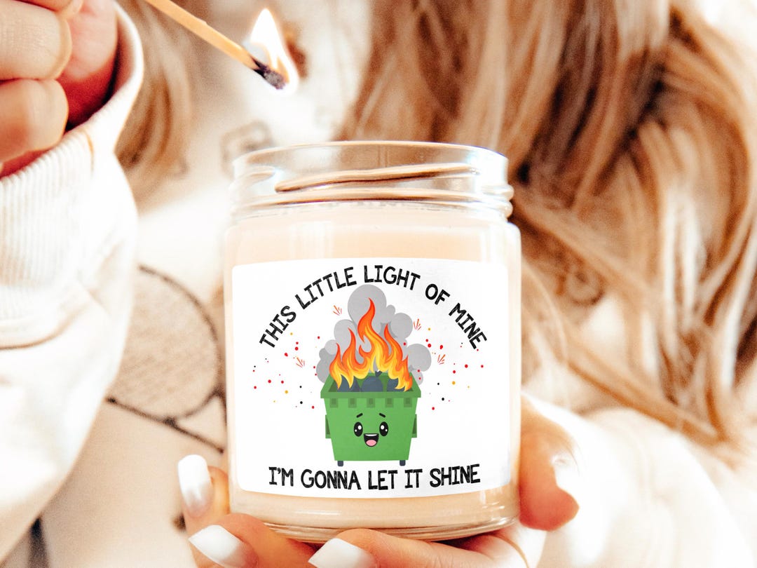 Emotional Dumpster Fire Funny Candle Support Gift, Mental Health Gifts ...