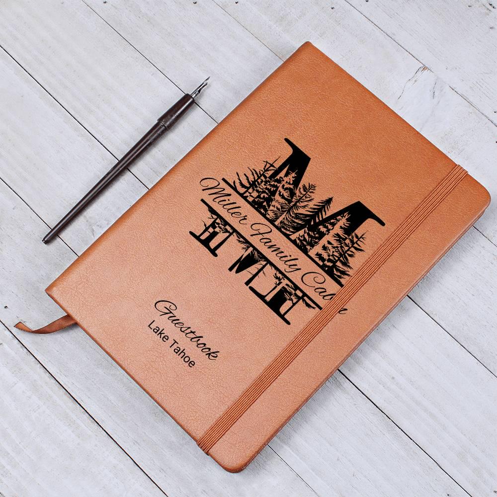 Personalized Cabin Guest Book, Vacation Home Notebook, Customized Cabin ...