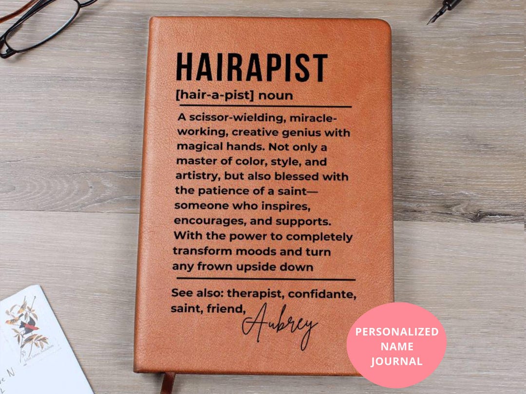 Hairdresser Gift Personalized Notebook| Hair Stylist Gift Hairstylist ...