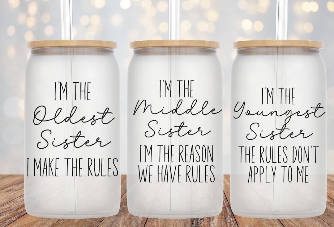 Sister Gift Iced Coffee Cup With Lid and Straw Sister Birthday Gift ...