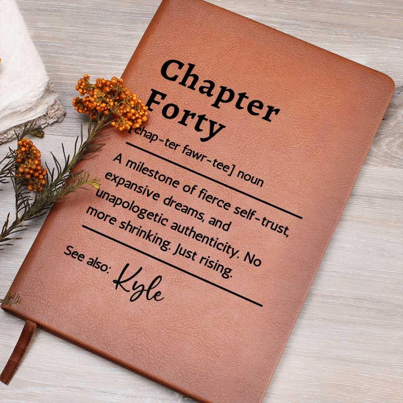 Chapter 40 Personalized Forty Birthday for Best Friend Journal Son ...