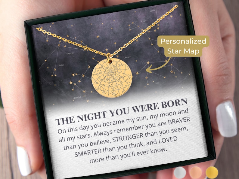 Birthday Star Map Custom Star Map by Date Constellation - Etsy