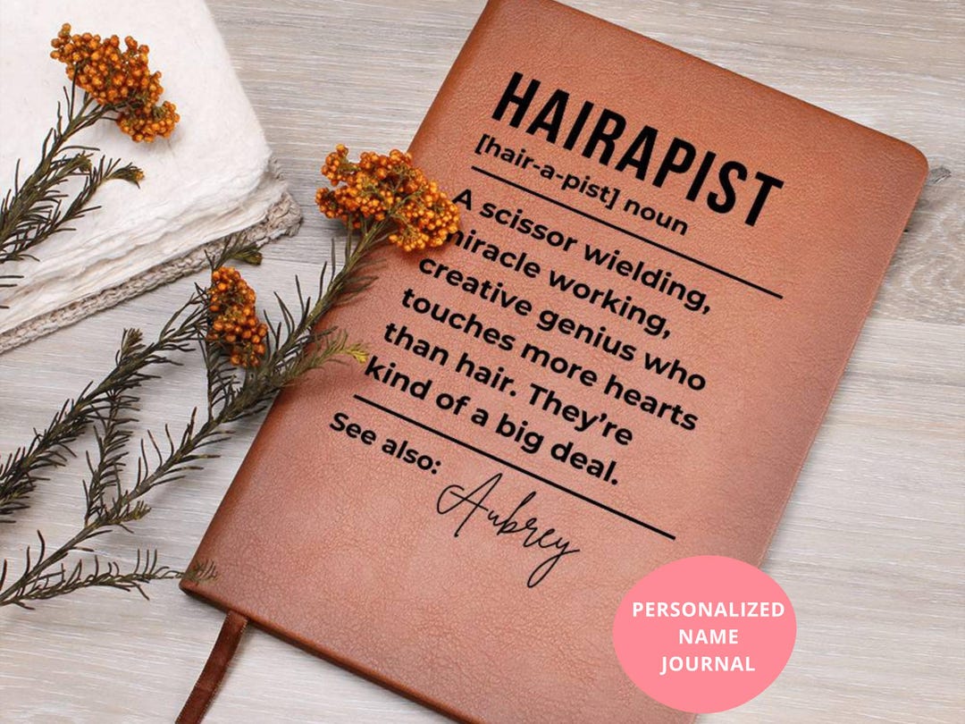 Gift for Hairdresser Personalized Notebook Salon Owner Gift for ...