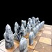 Heavy Metal Wizard Chess Set With Personalized Chessboard Laser ...