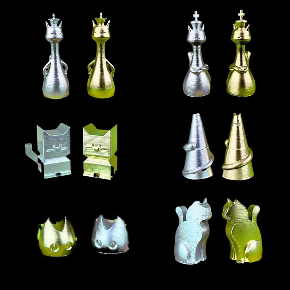 Cat Chess Set With Chessboard Animal Chess Set Personalized Selection ...