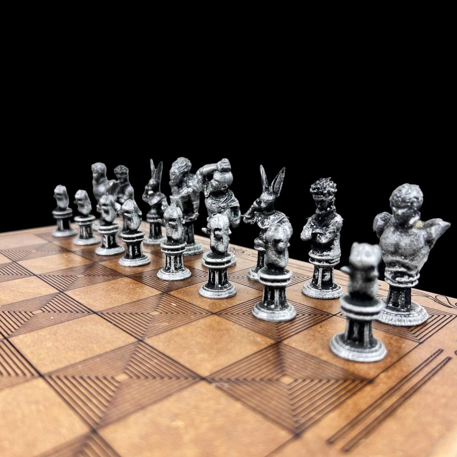 Custom Metal Anime Chess Set: Personalized Engraved Board - Etsy