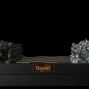 Metal Indian Chess Set With Engraved Name Plate Indian Chess Set and ...