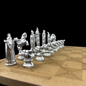 Elegant Metal Wizard Chess Set With Engraved Name Plate | Exquisite ...