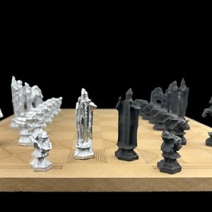 Elegant Metal Wizard Chess Set With Engraved Name Plate | Exquisite ...